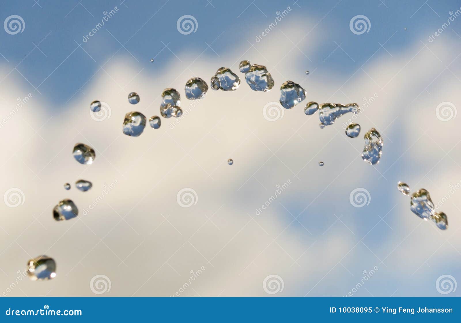 Water drops in the sky stock image. Image of motion, water - 10038095