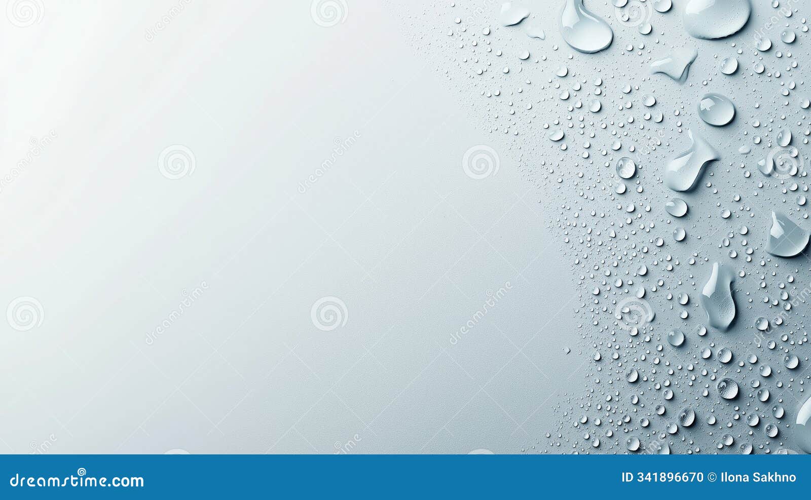 Water Drops on a Smooth and Minimalistic Background with a Soft ...