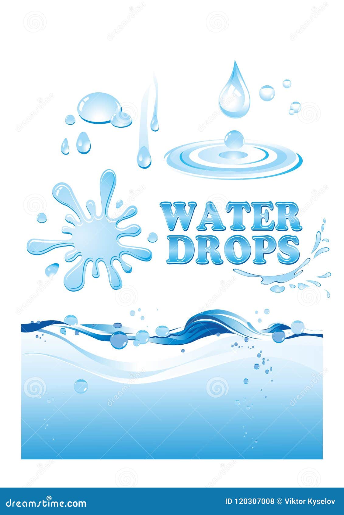 Water drops splash stock vector. Illustration of cold - 120307008