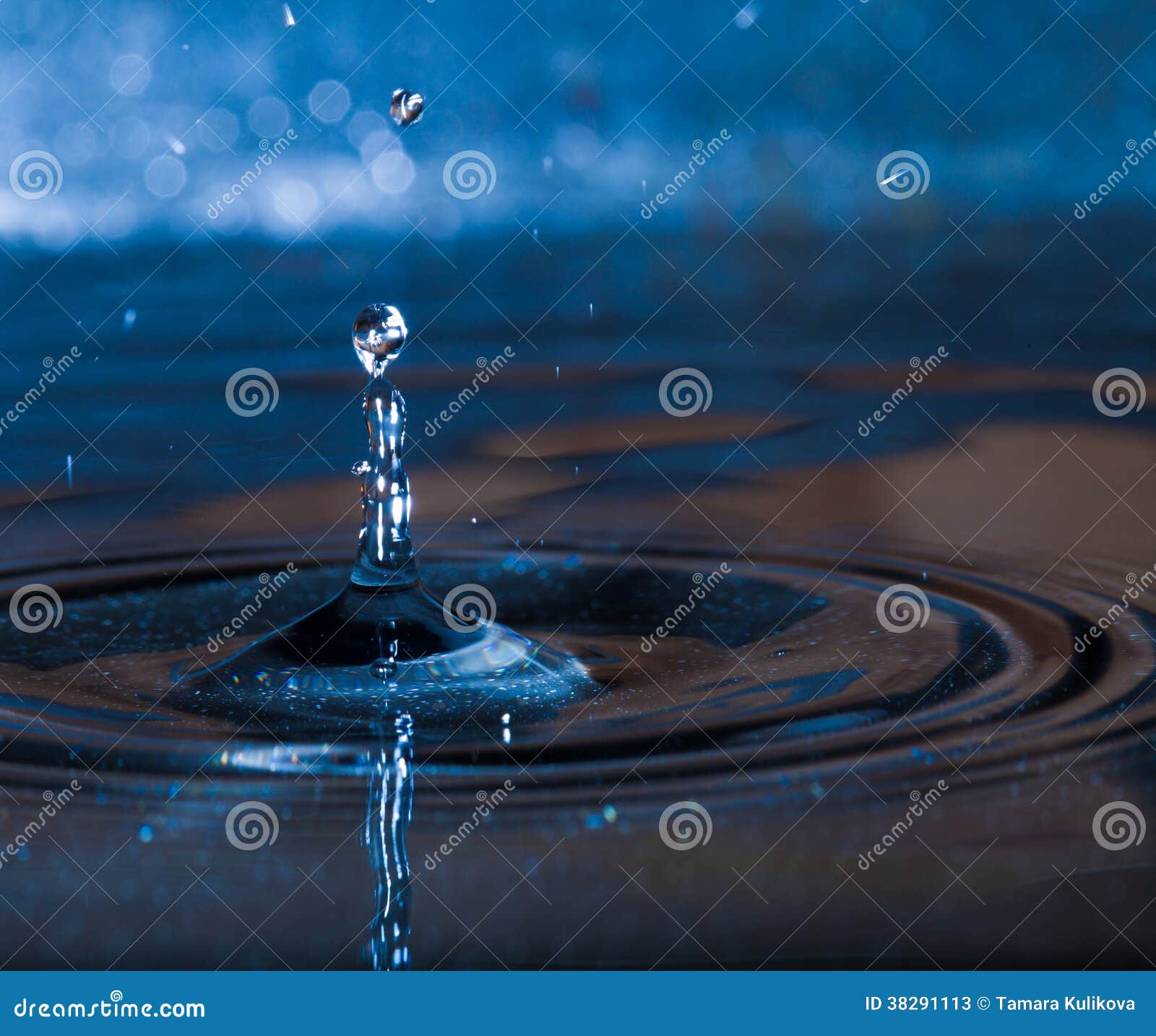 Water drops stock image. Image of splash, surface, drop - 38291113
