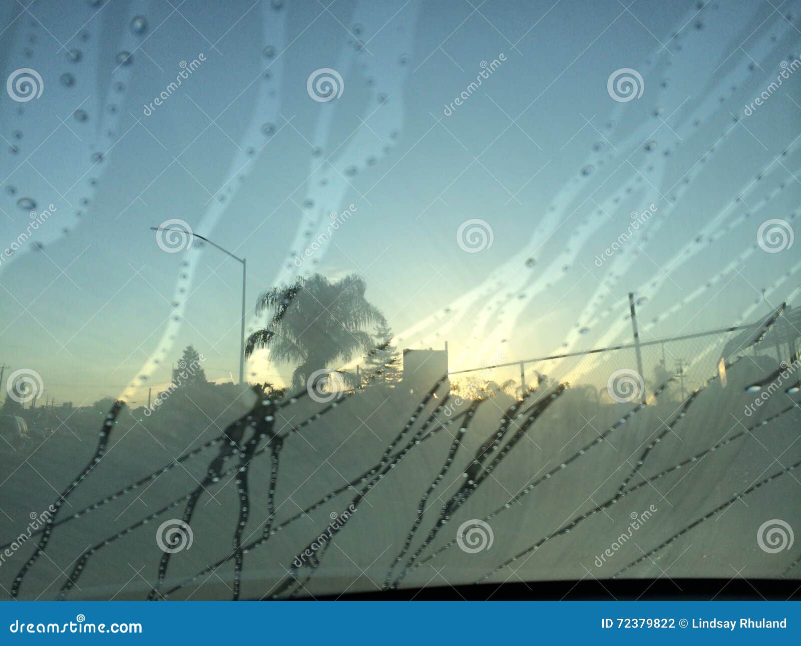 Water drops and sunsets stock photo. Image of water, sunset - 72379822