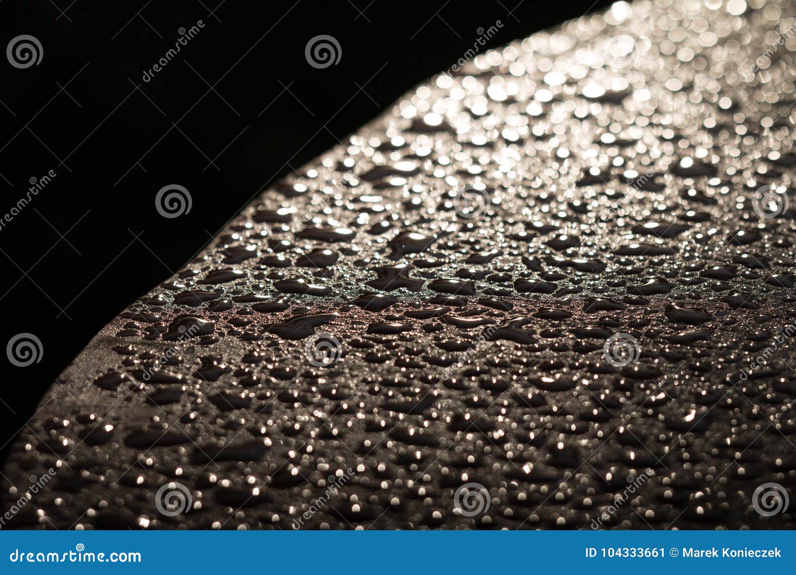 Water Drops on the Table Surface Stock Image - Image of shadow, surface ...