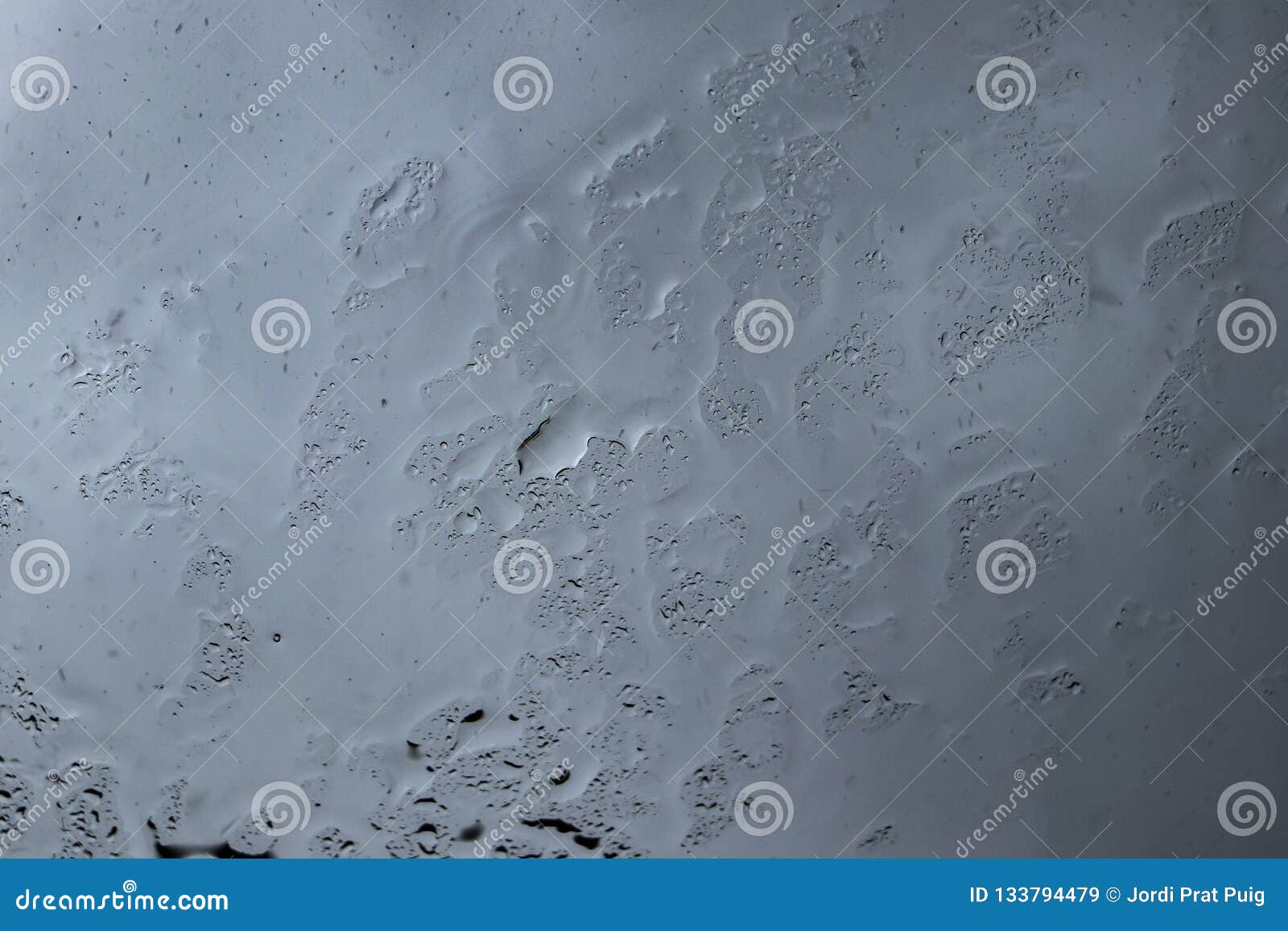 Abstract Water Drops on a Grey Surface Stock Image - Image of water ...