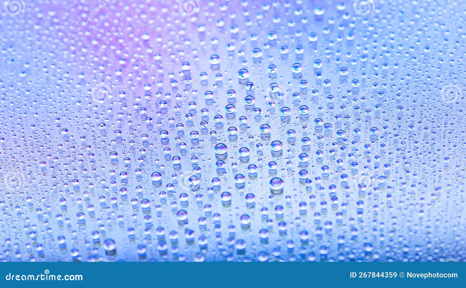 Water Drops. Texture of the Drops. Abstract Gradient Background. Cold ...