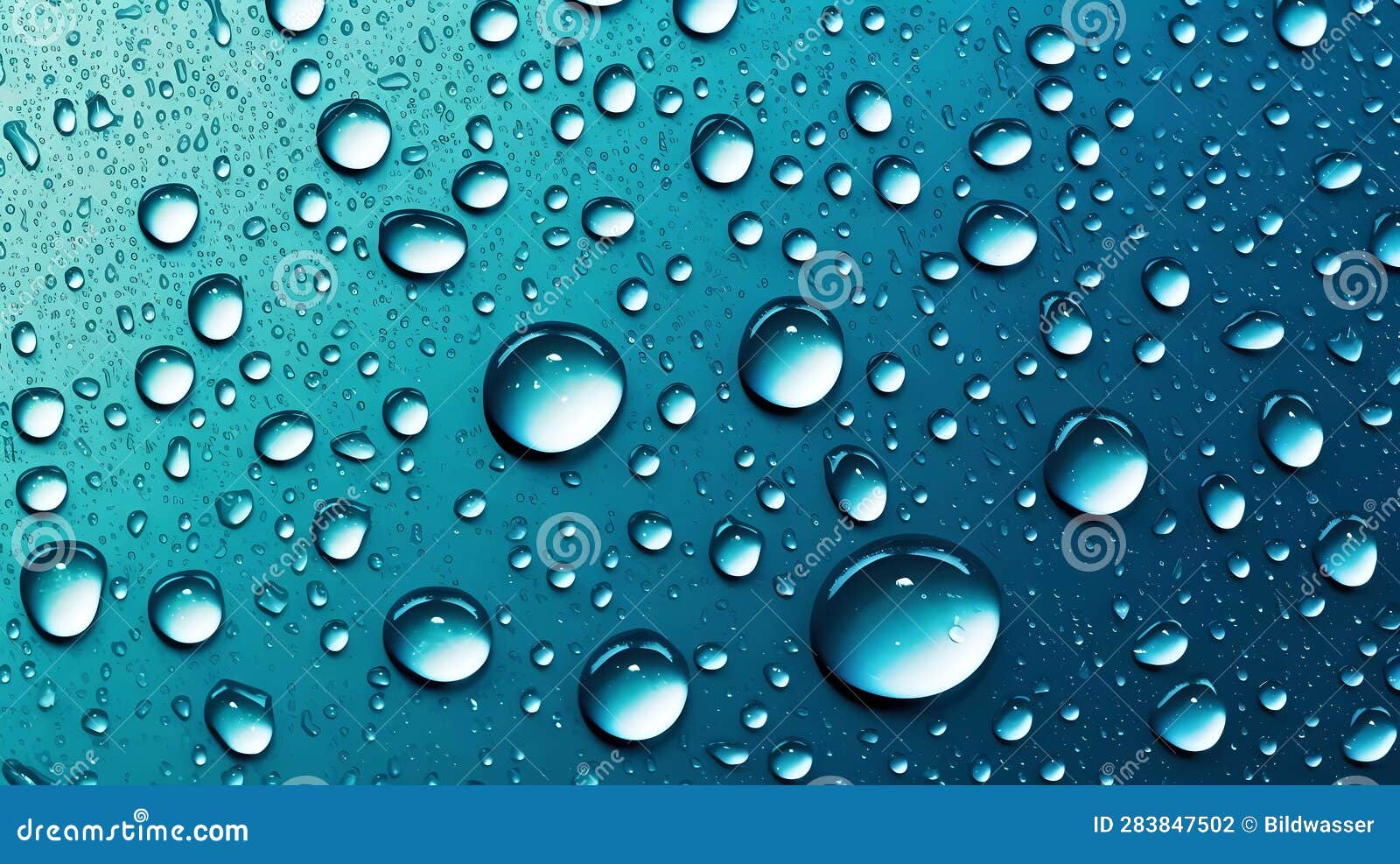 Water Drops Texture Blue Background. Generative Ai Design Stock ...