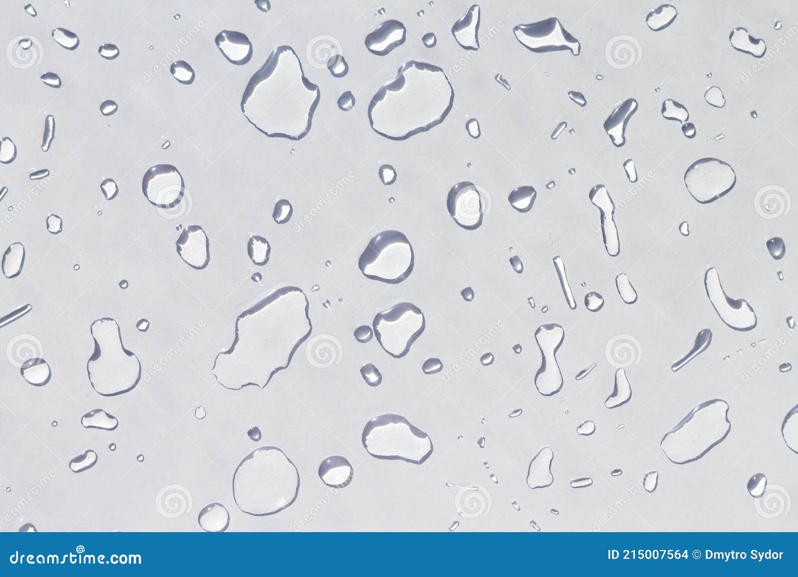 Water Drops Top View on Gray Background Stock Photo - Image of pattern ...