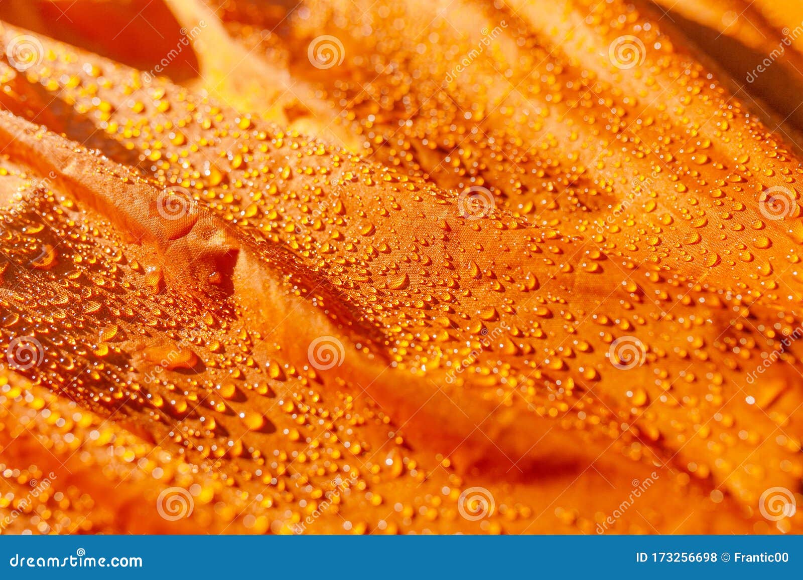 Drops on Waterproof Textile Stock Photo - Image of protection ...