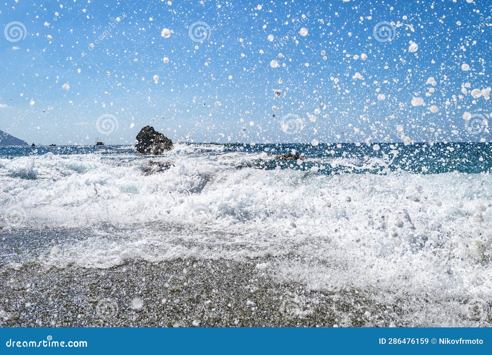 Water Drops from Waver on a Storm Surge Stock Image - Image of weather ...