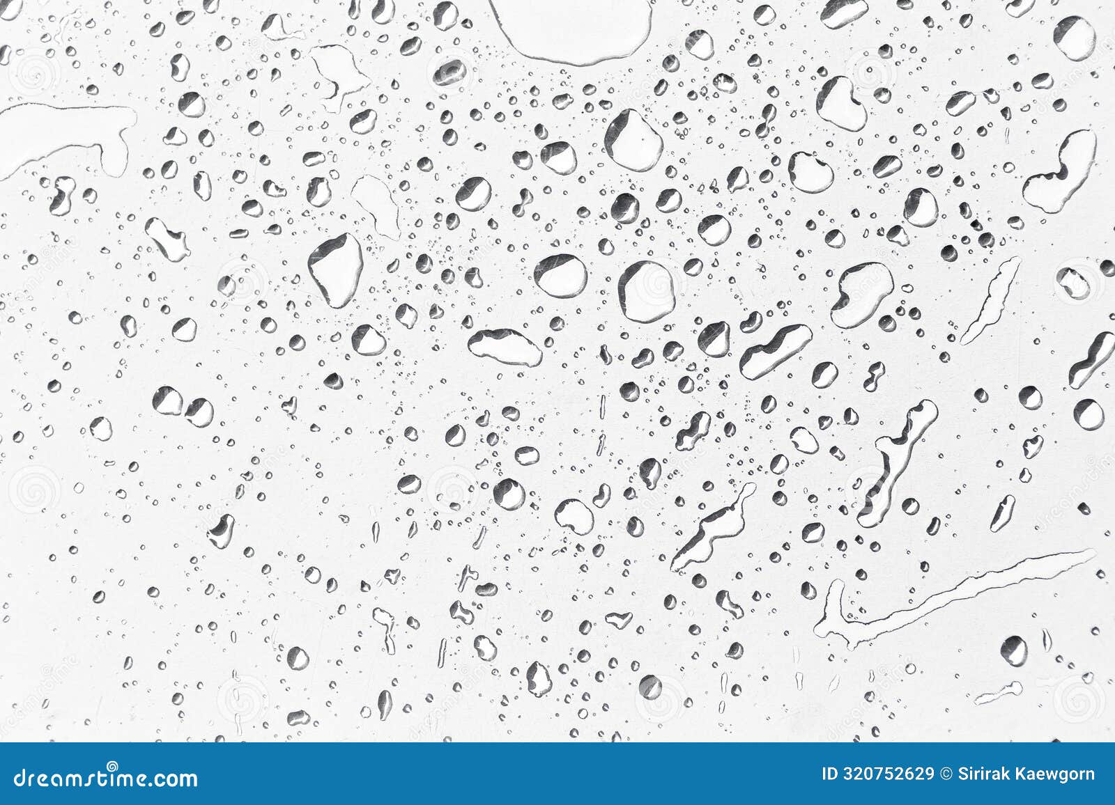 Water Drops on White Background Stock Image - Image of bubbles, healthy ...