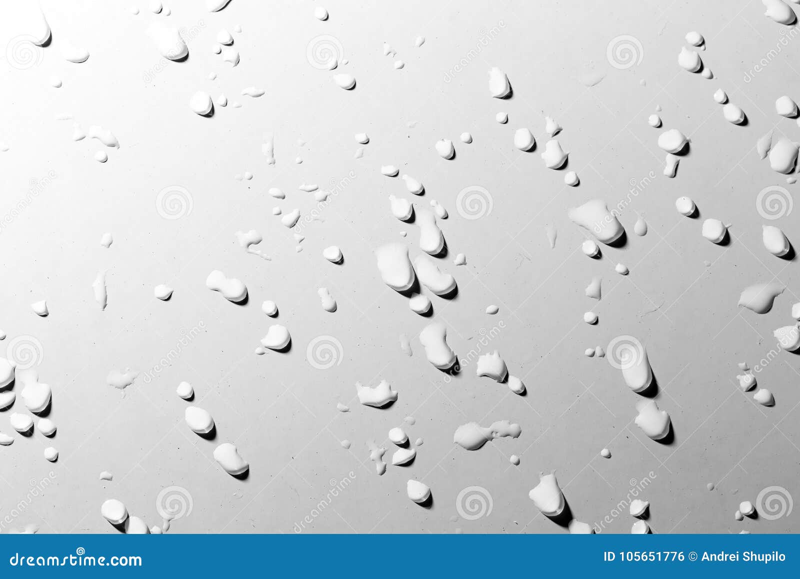 Water Drops on a White Background Stock Photo - Image of transparent ...