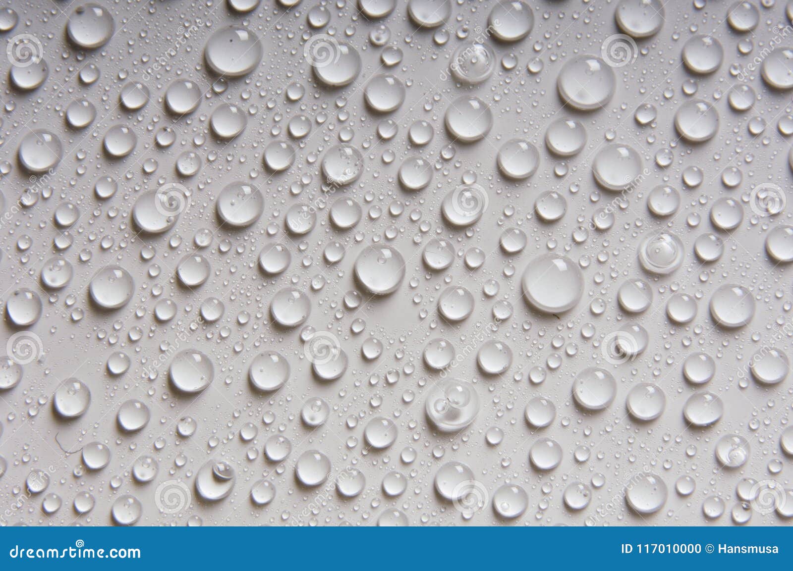 Water Drops on a White Background Stock Photo - Image of raindrop ...