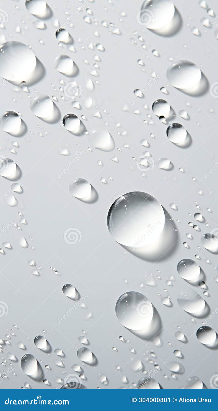 Water Drops on a White Background Stock Illustration - Illustration of ...