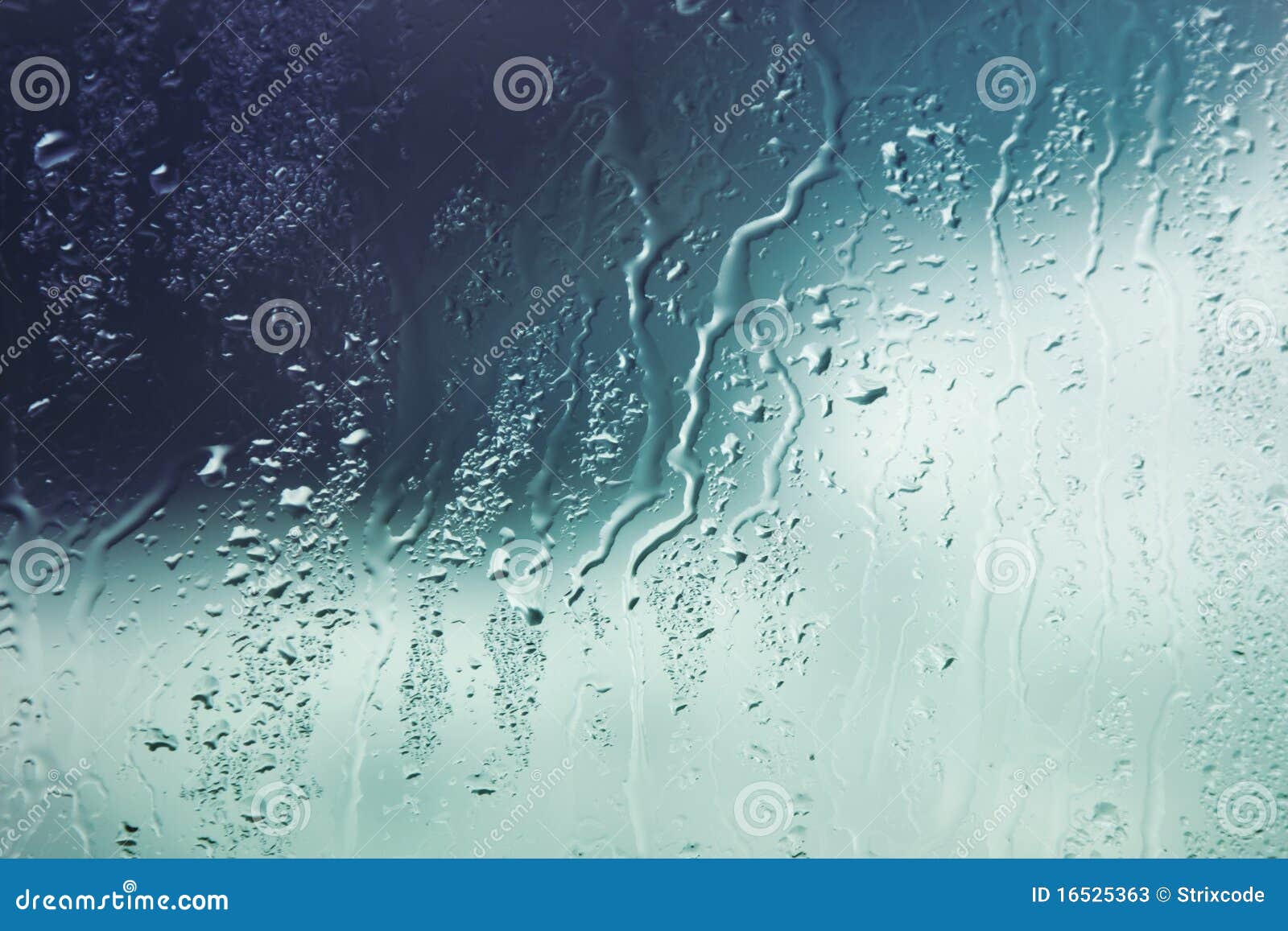 Window Water Blue Condensate Background Royalty-Free Stock Photo ...
