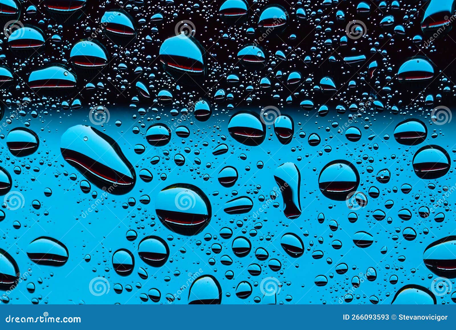 Water Drops on Window Glass Surface Stock Image - Image of cold ...