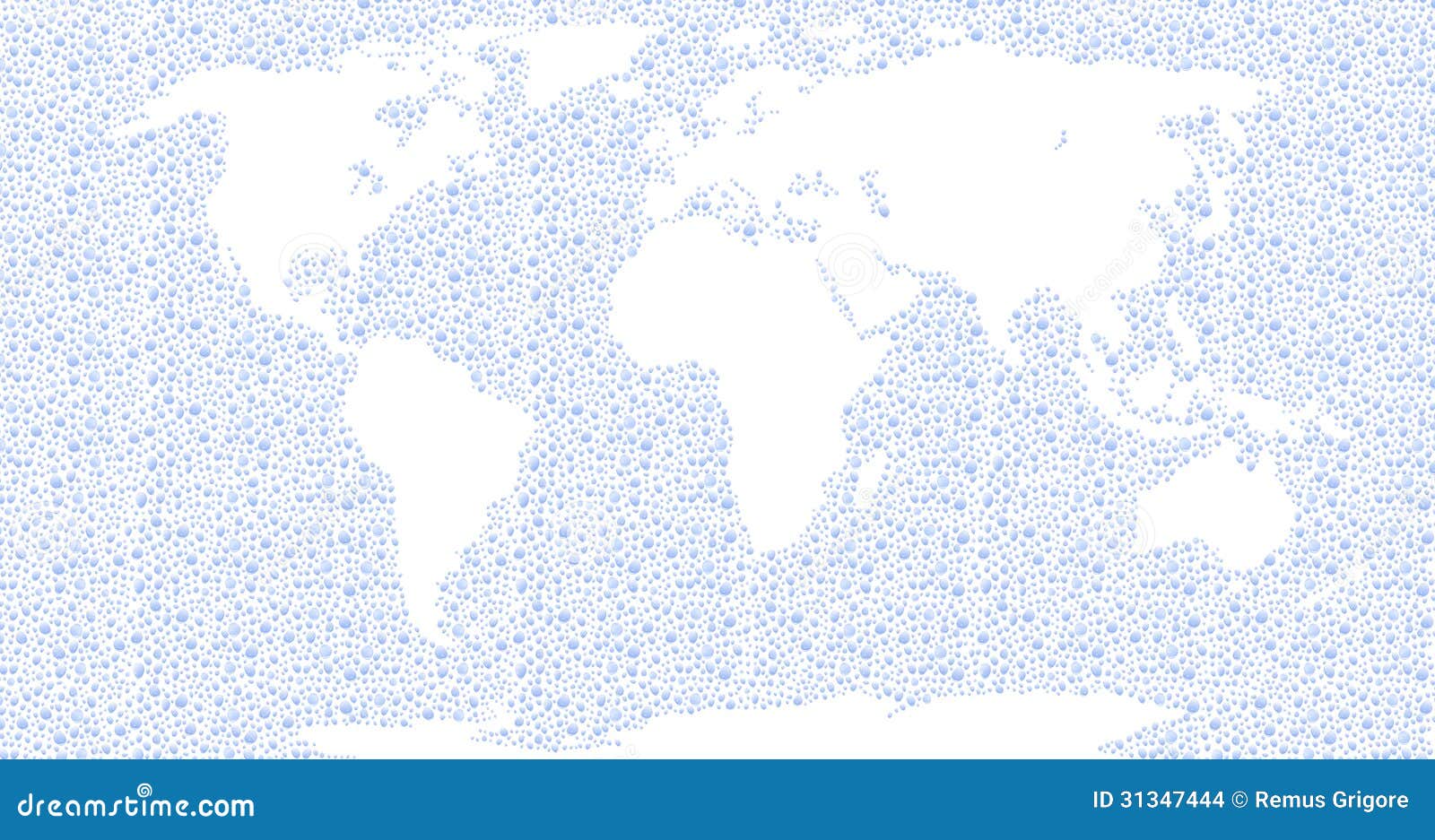 Water Drops World Map - Cdr Format Stock Vector - Illustration of drop ...