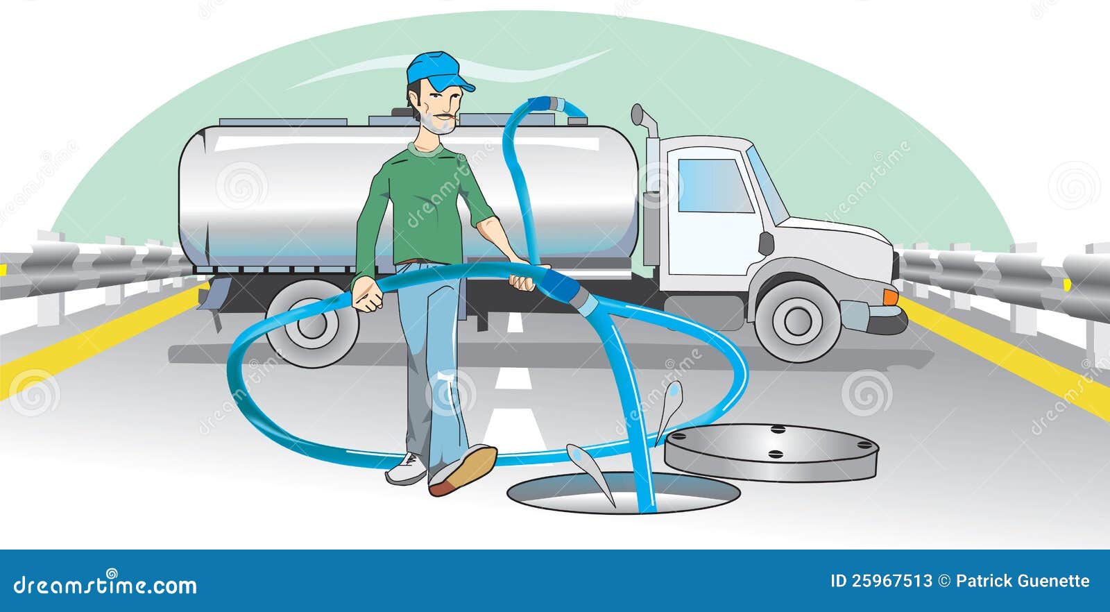 Water Dumping, Illustration Stock Vector - Illustration of business ...