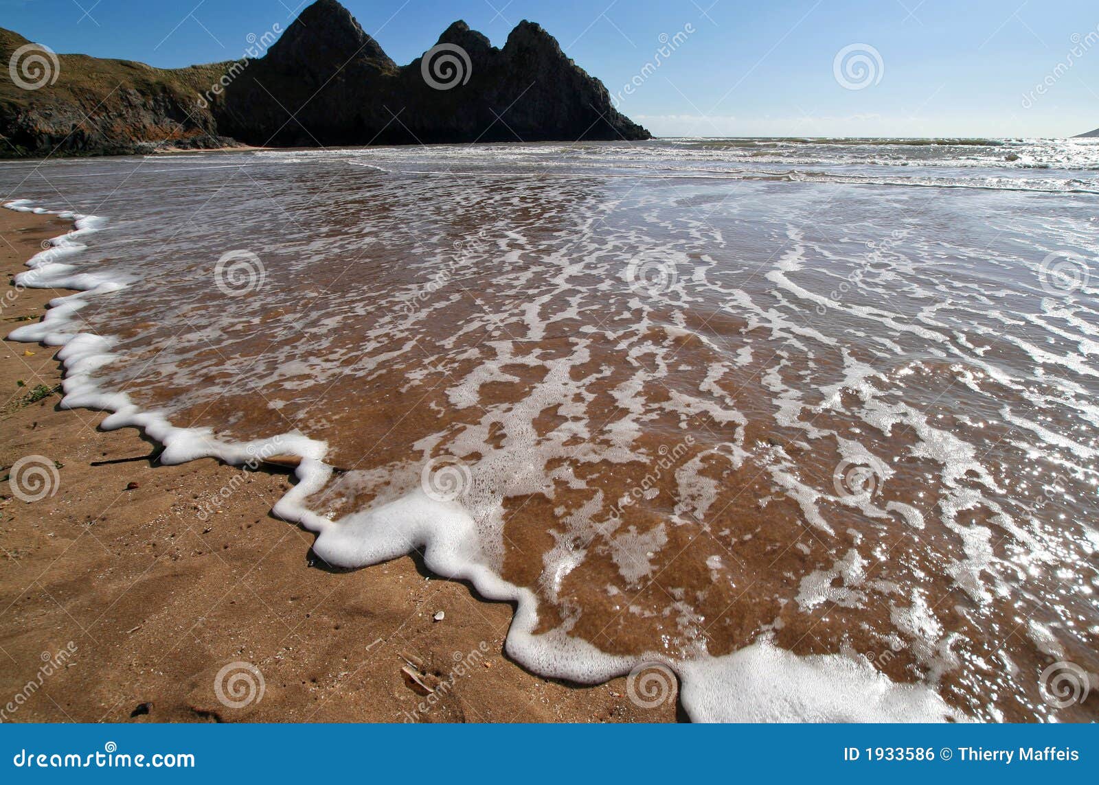 Water edge stock photo. Image of sand, awesome, beauty - 1933586