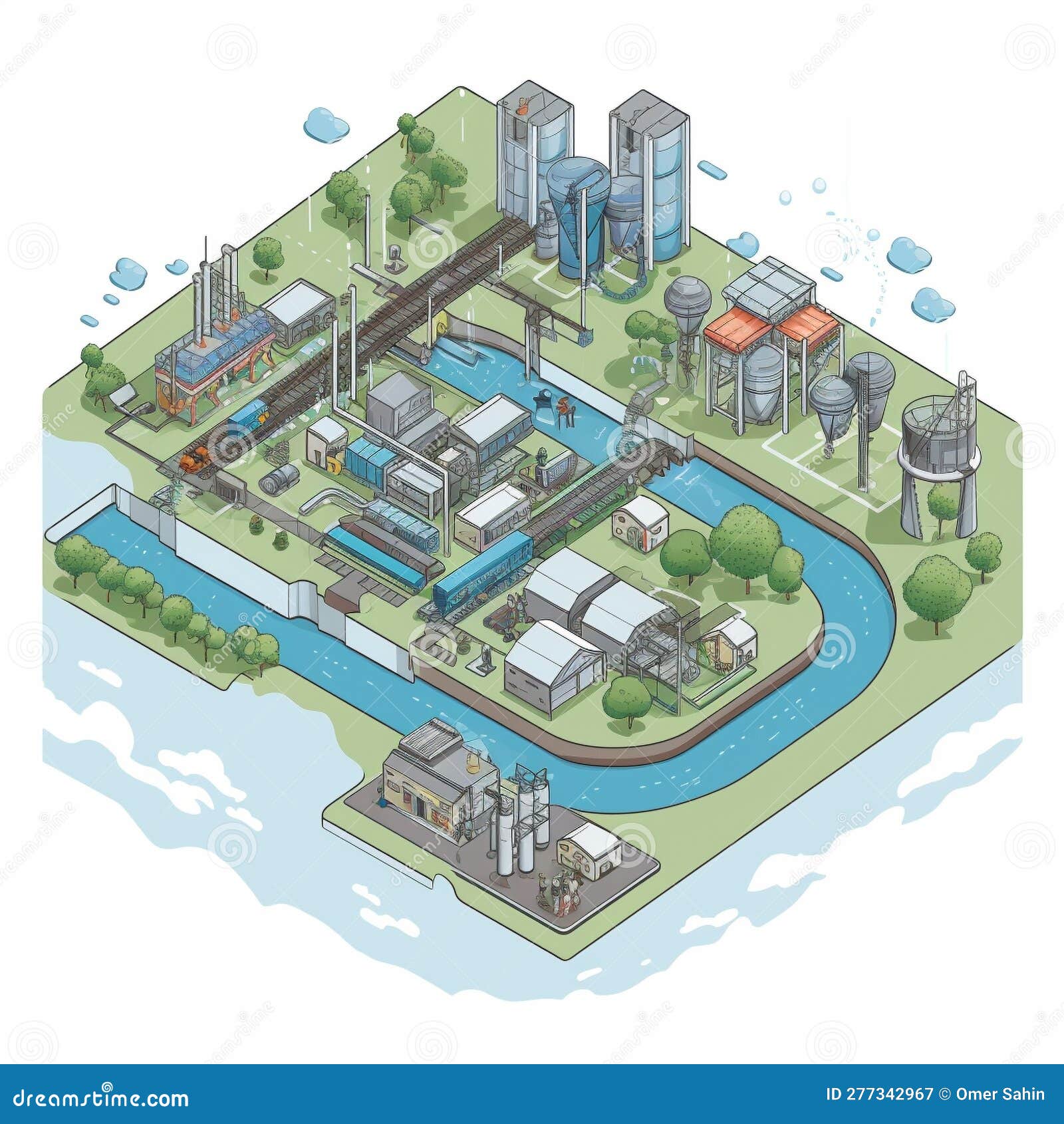 Water Efficiency in Industry - Image of an Industrial Process Optimized ...