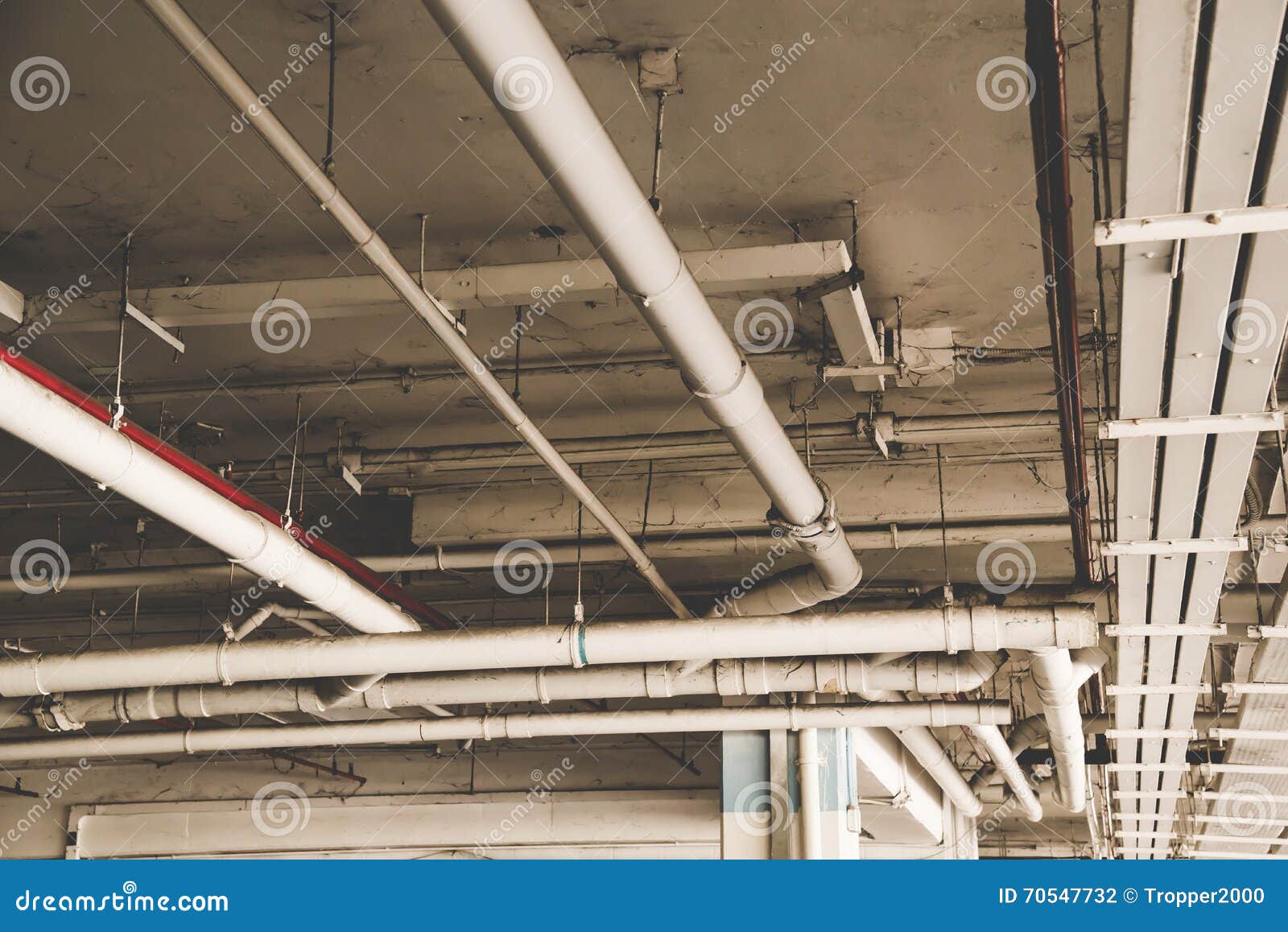 Water and Electric Wirepipe. Stock Photo - Image of supply, plant: 70547732