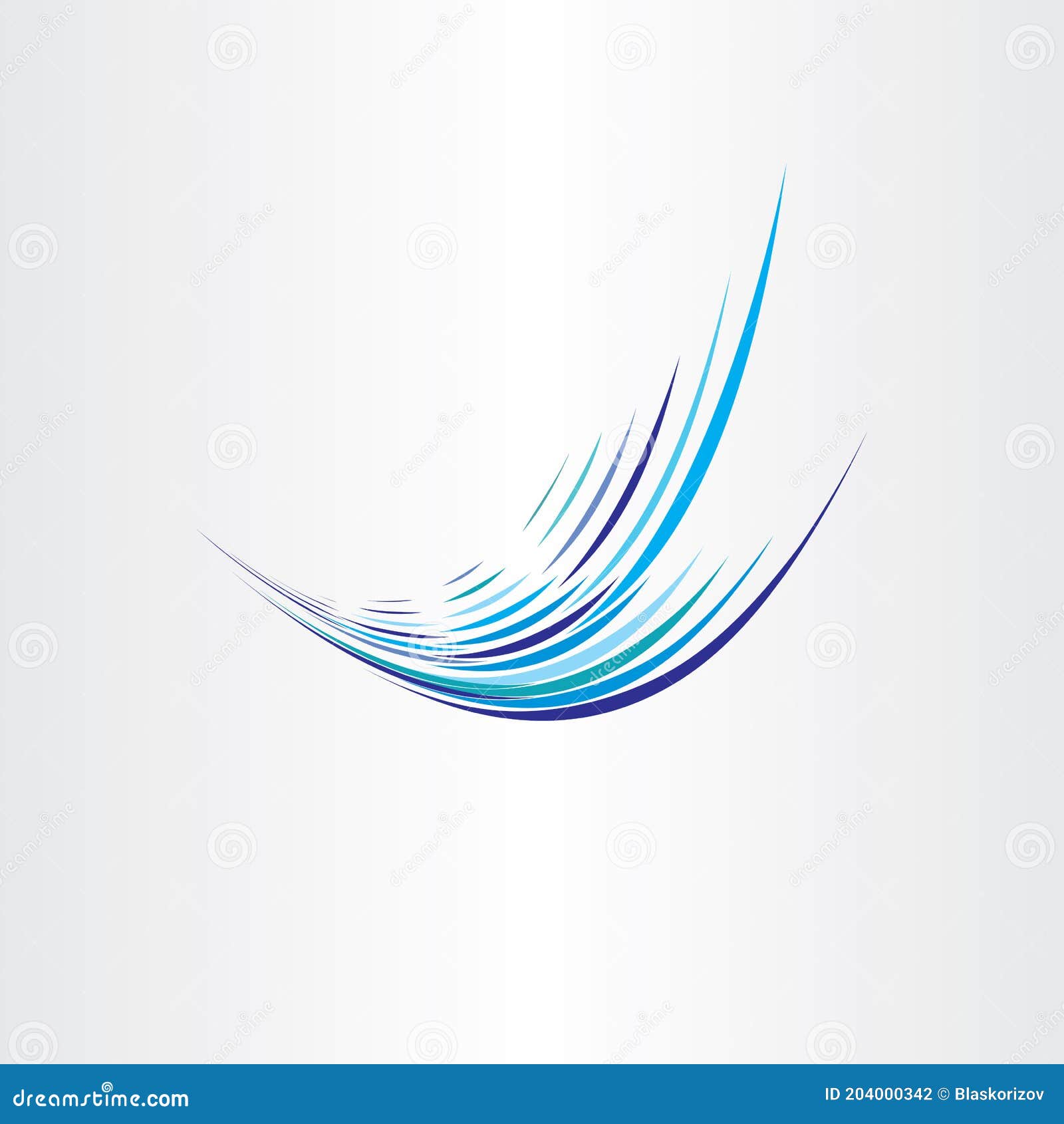 Water Element Vector Wave Illustration Stock Vector - Illustration of ...