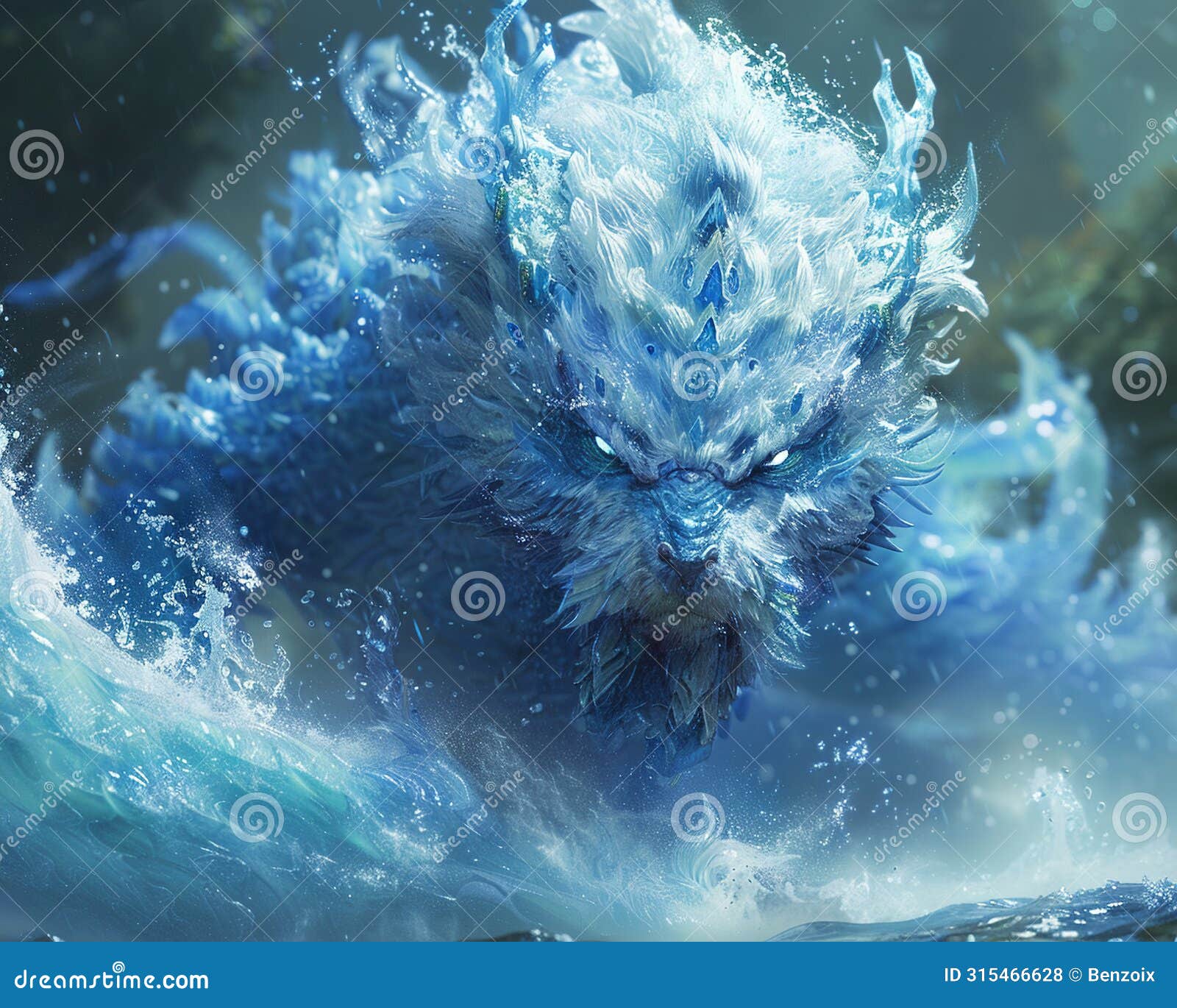 Water elemental creature stock photo. Image of limit - 315466628