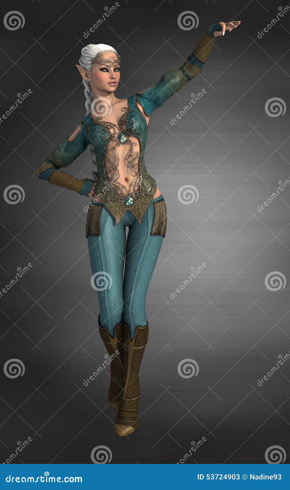Water elf 2 stock illustration. Illustration of elven - 53724903