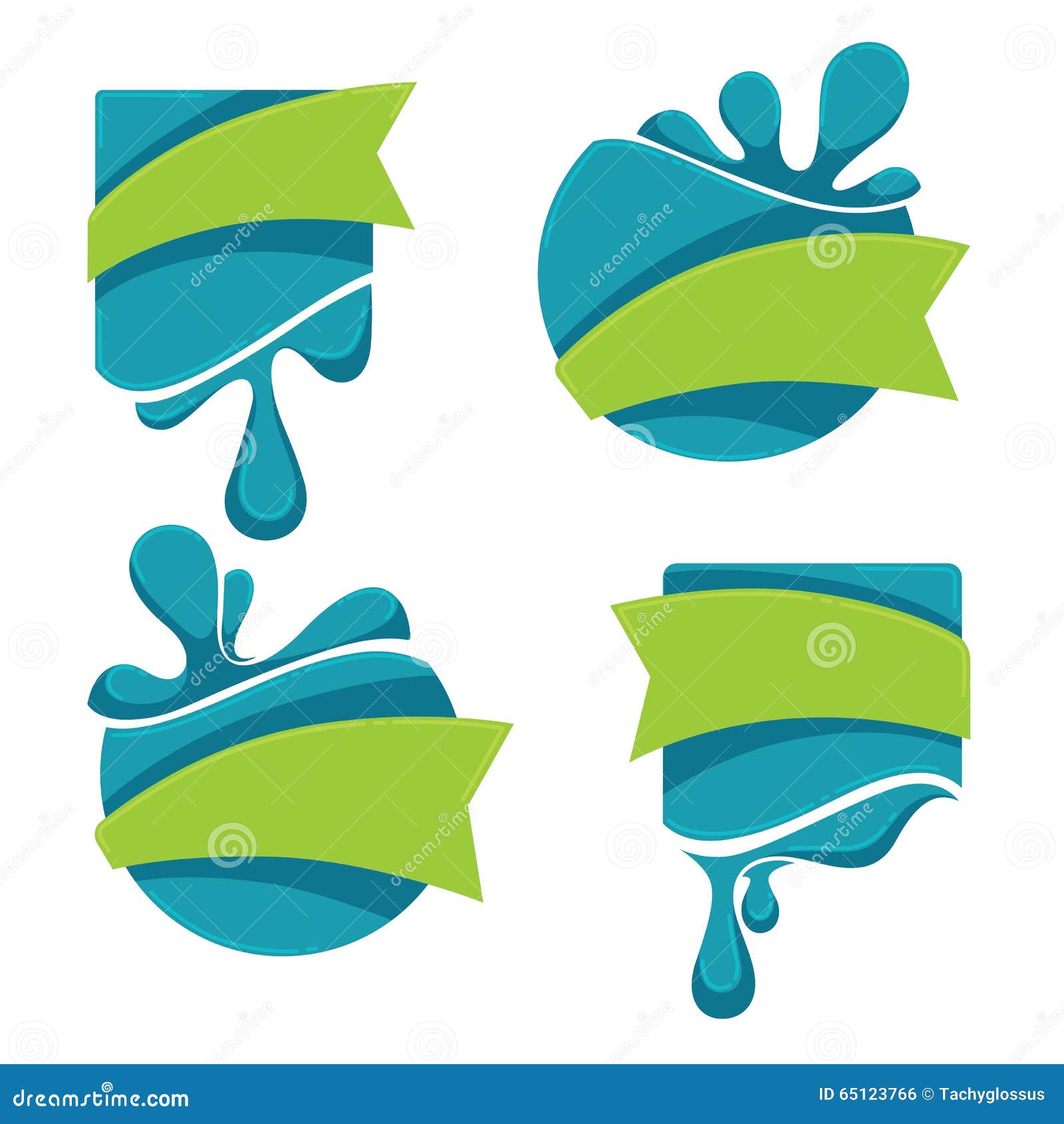 Water emblems stock vector. Illustration of icon, cool - 65123766