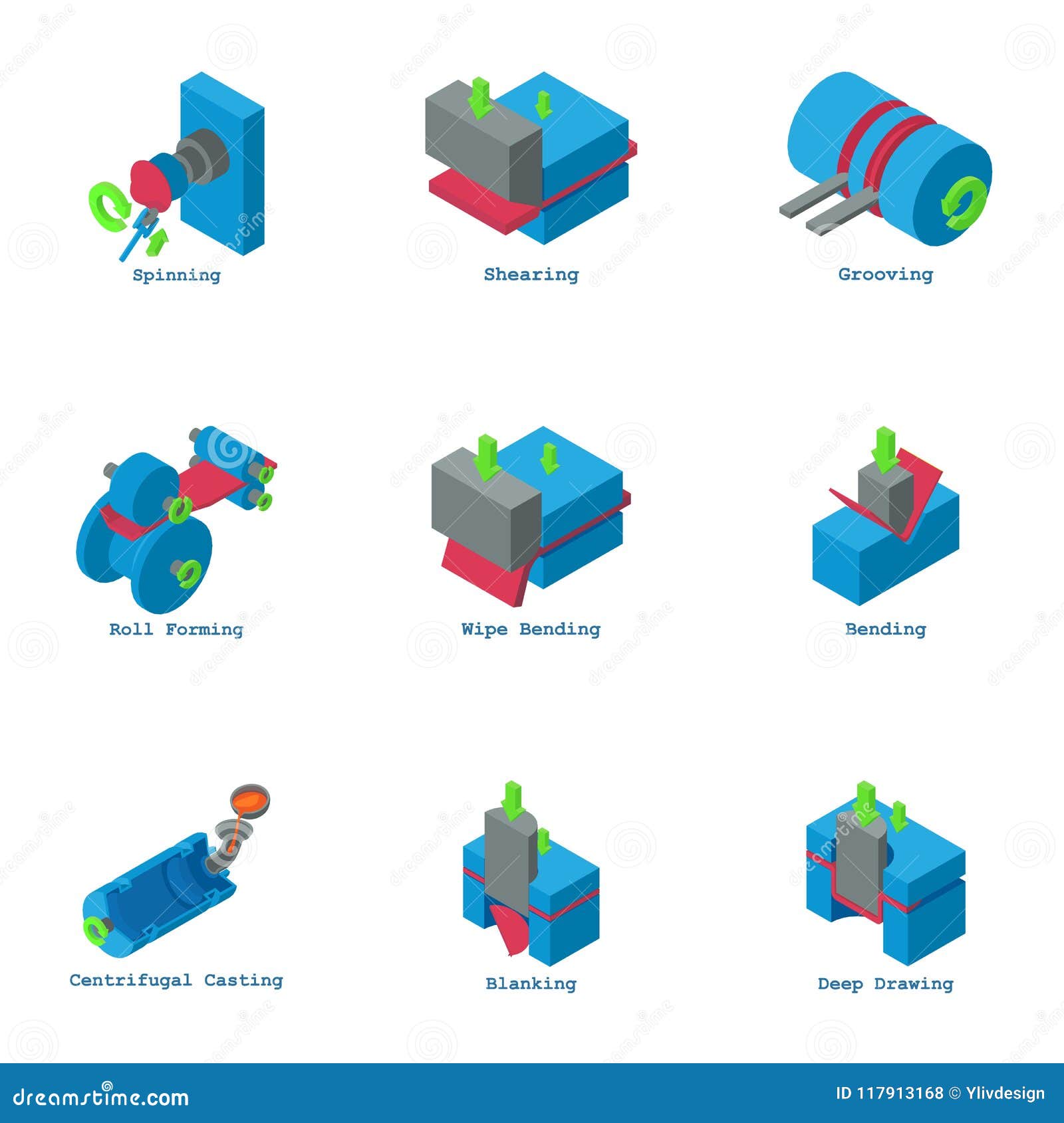Water Engineering Icons Set, Isometric Style Stock Vector ...