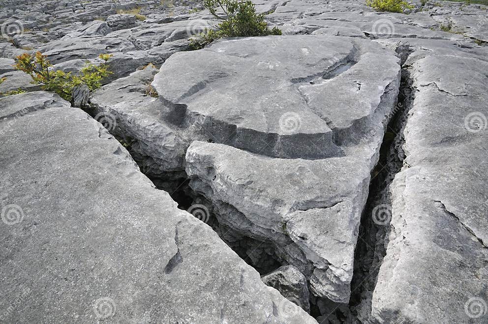 Water Eroded Limestone Grykes Stock Image - Image of ireland ...