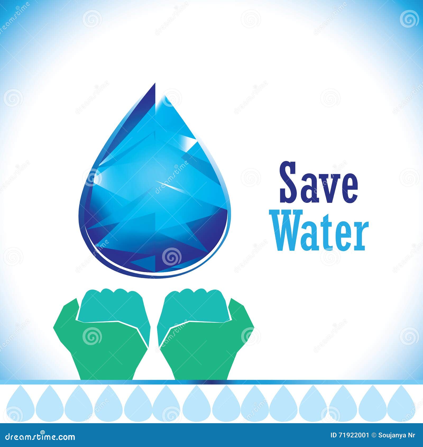 Water is essential stock vector. Illustration of conserve - 71922001