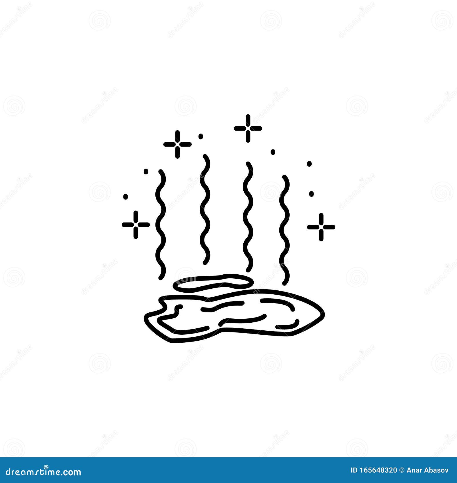 Water, Evaporation Icon. Element of Geography Icon Stock Illustration ...