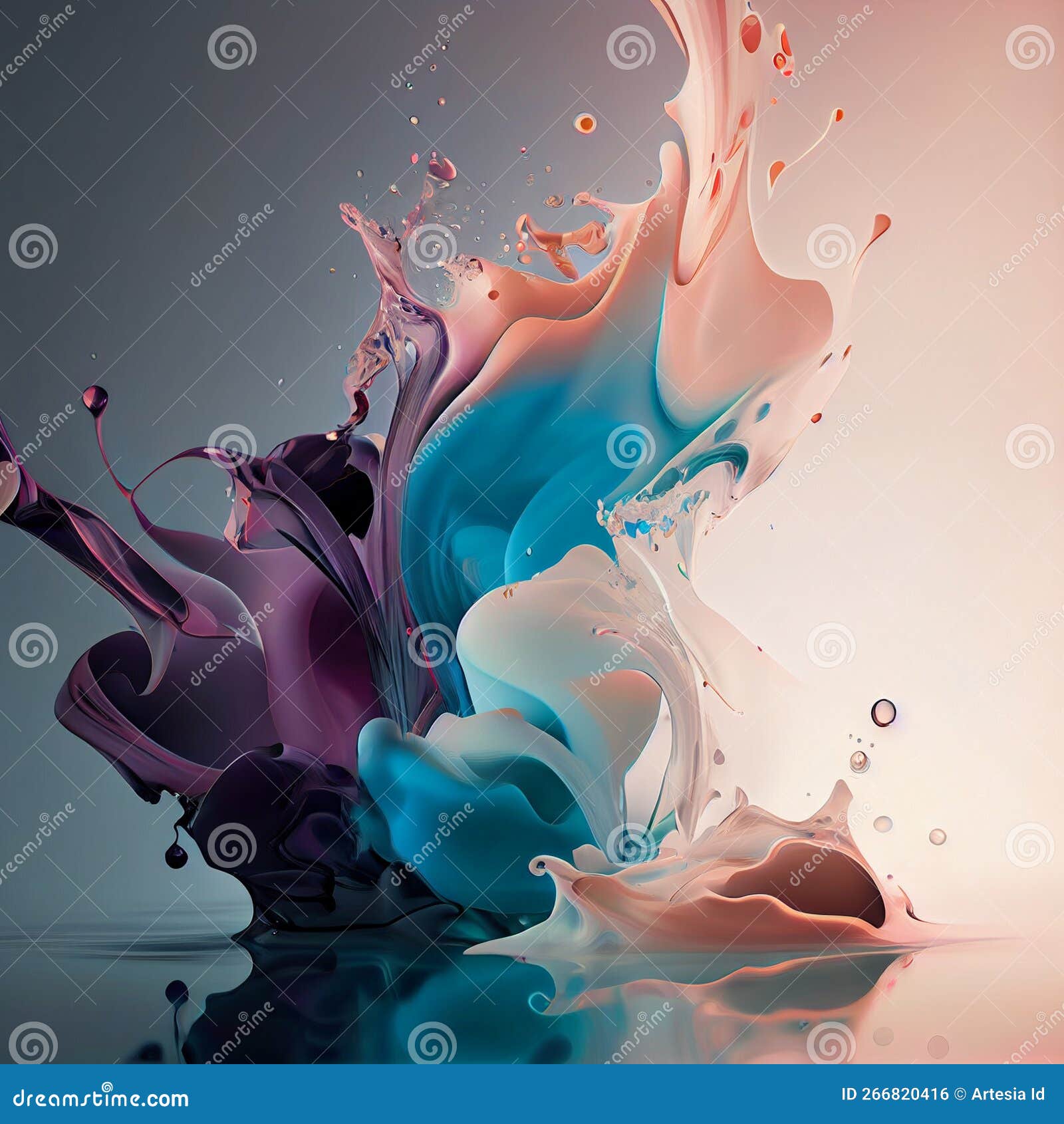 Water Explode Soft Color Disarray Abstract Wallpaper Stock Illustration ...