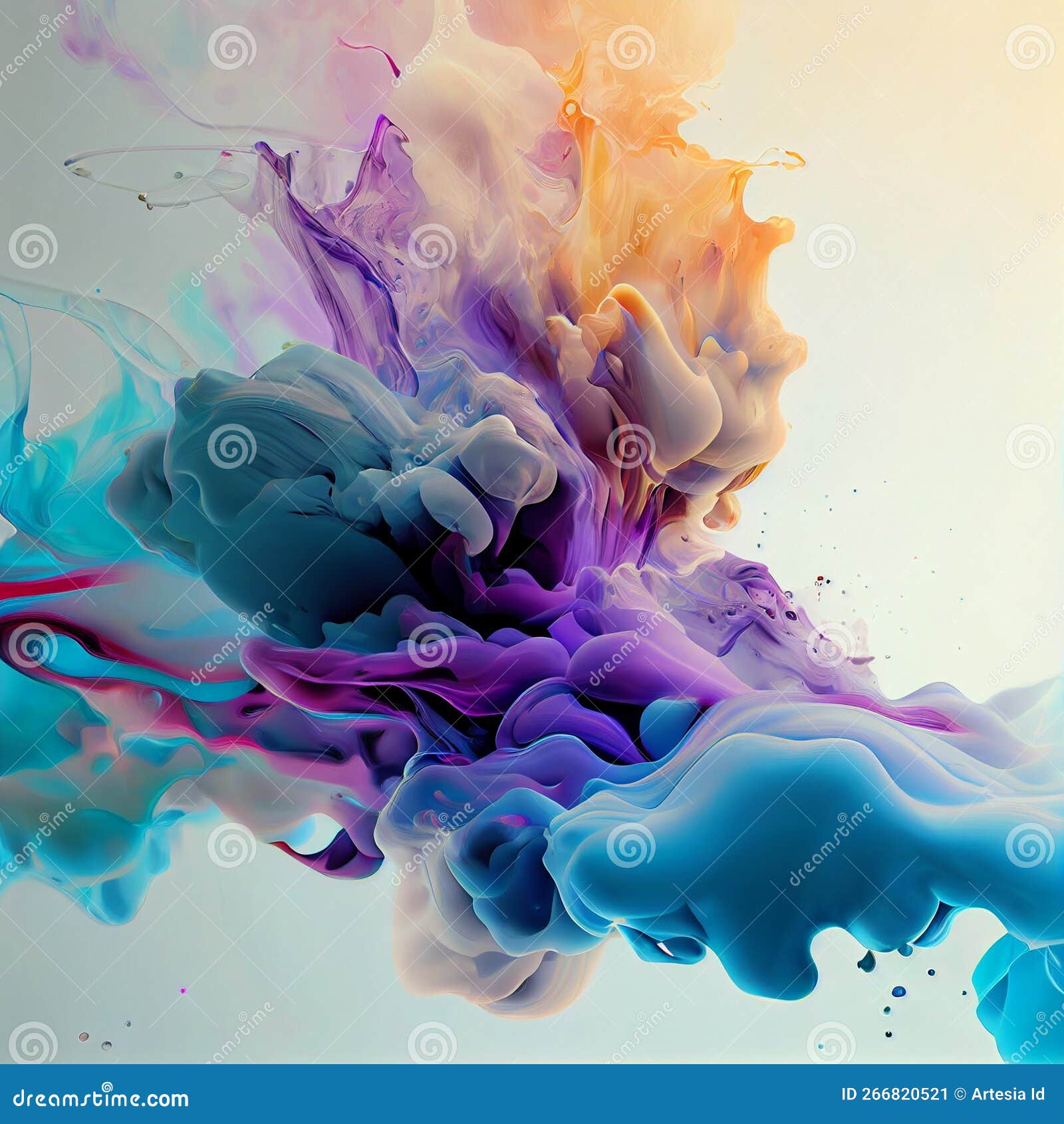 Water Explode Soft Color Disarray Abstract Wallpaper Stock Illustration ...