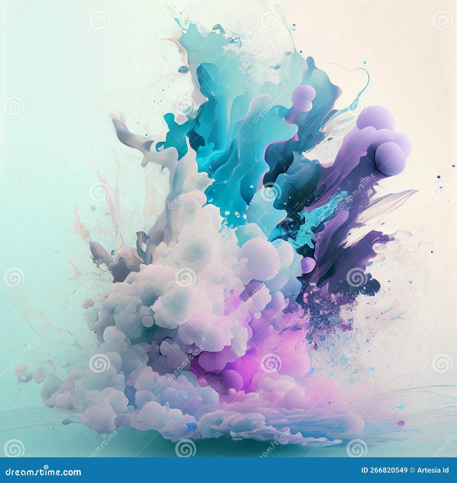 Water Explode Soft Color Disarray Abstract Wallpaper Stock Illustration ...