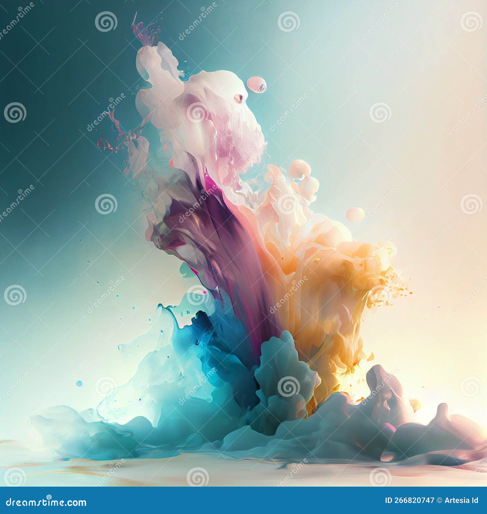 Water Explode Soft Color Disarray Abstract Wallpaper Stock Illustration ...