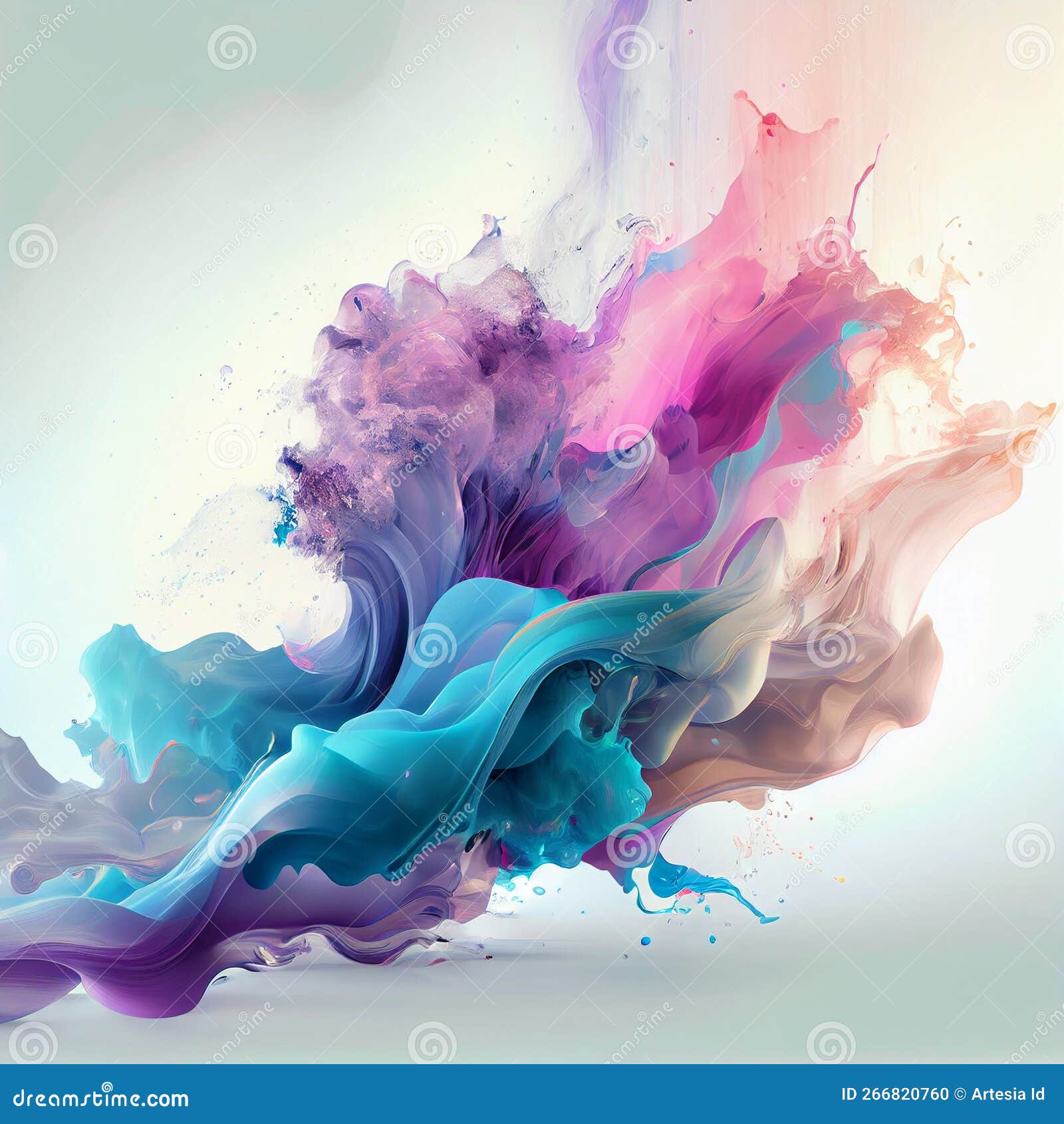 Water Explode Soft Color Disarray Abstract Wallpaper Stock Illustration ...