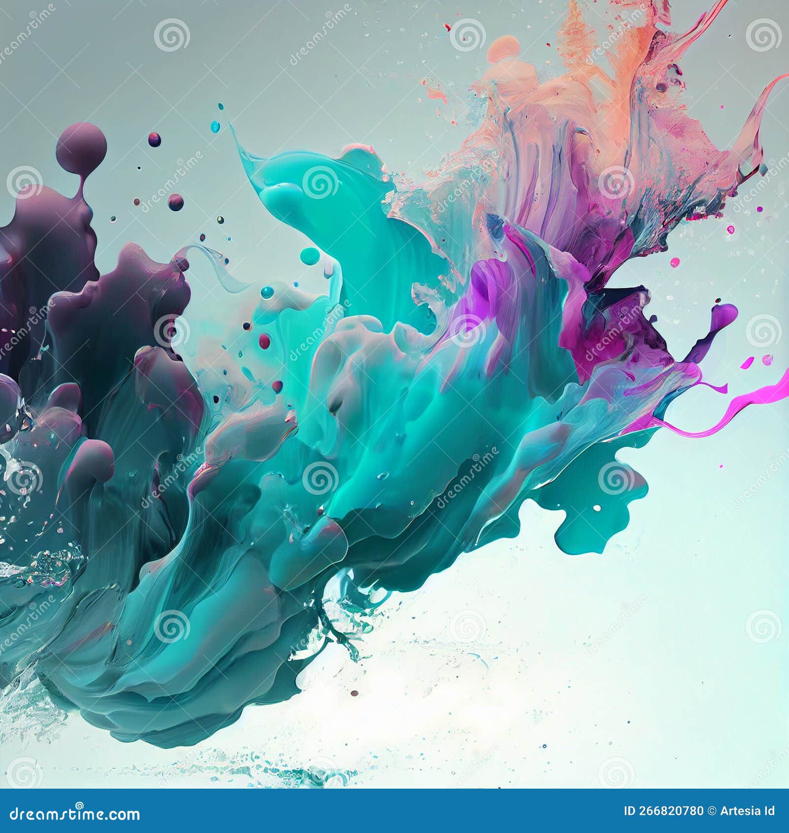 Water Explode Soft Color Disarray Abstract Wallpaper Stock Illustration ...