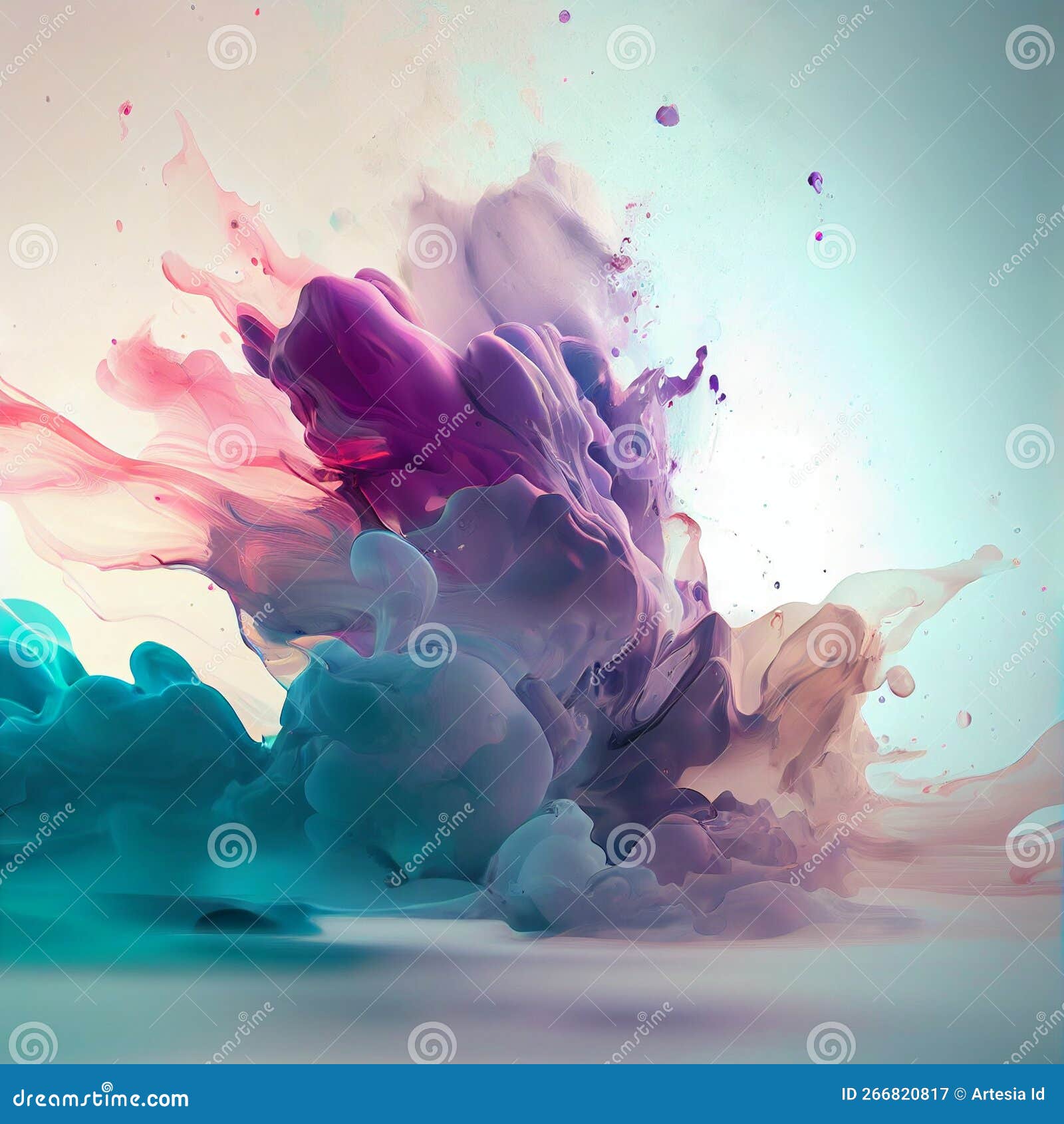 Water Explode Soft Color Disarray Abstract Wallpaper Stock Illustration ...