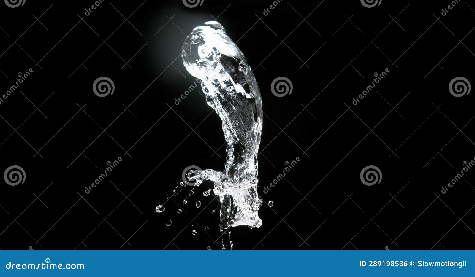 Water Exploding and Splashing Against Black Background Stock Photo ...