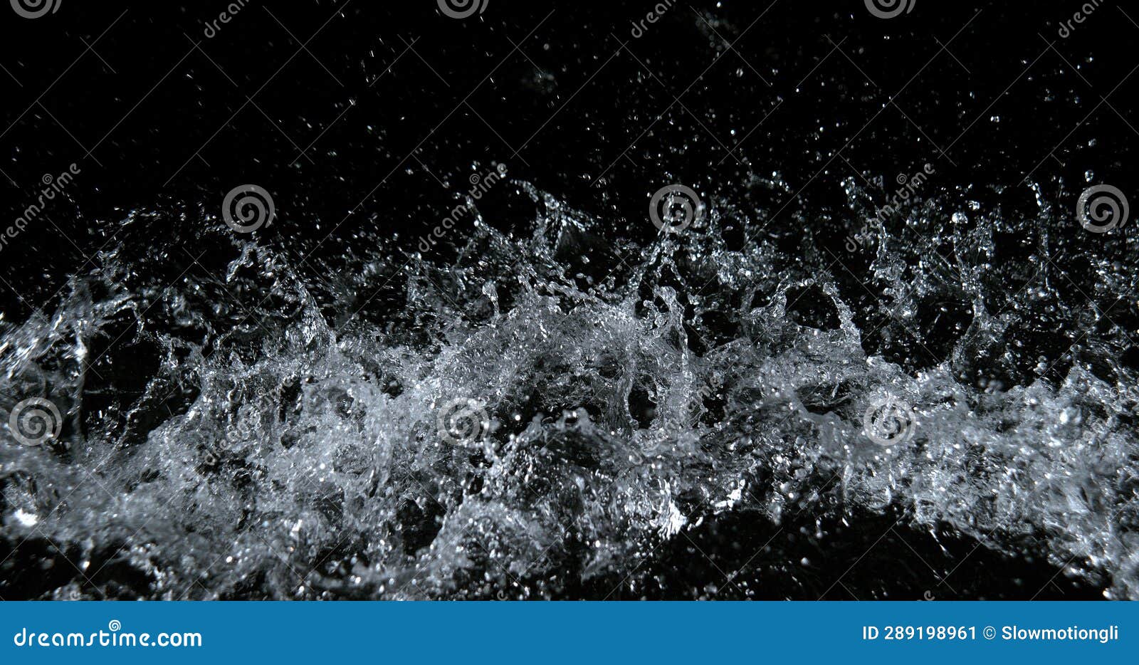 Water Exploding and Splashing Against Black Background Stock Image ...