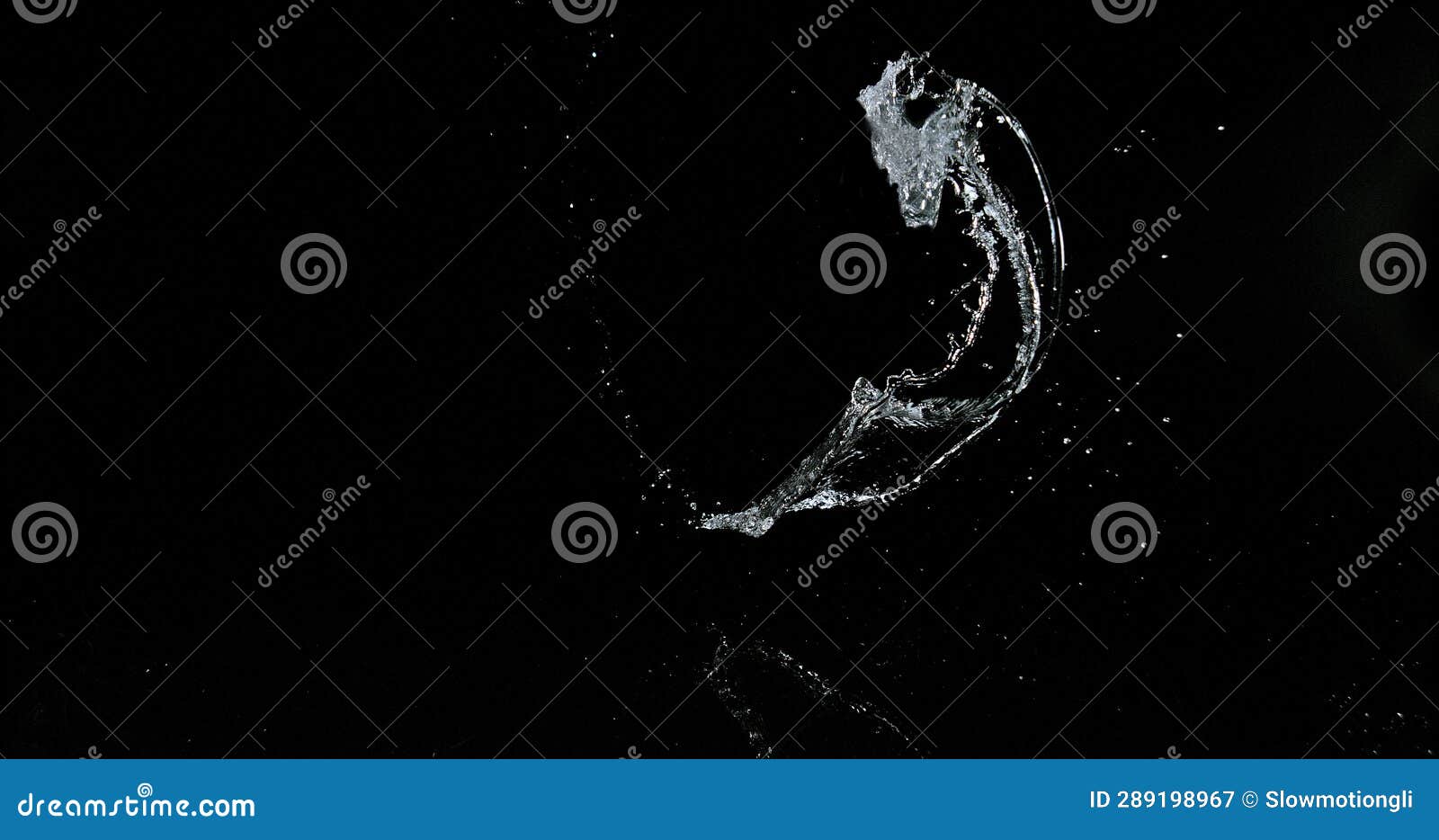 Water Exploding and Splashing Against Black Background Stock Image ...