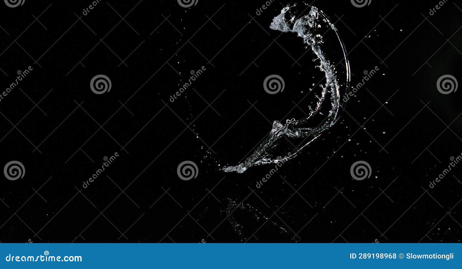 Water Exploding and Splashing Against Black Background Stock Photo ...