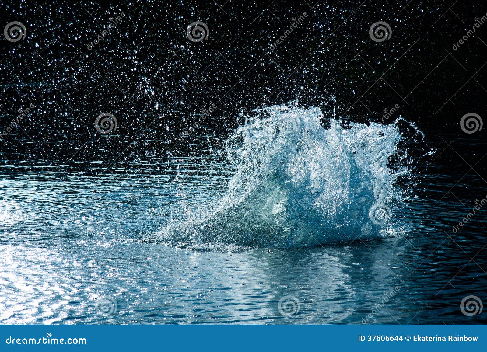 Water explosion stock photo. Image of powerful, figured - 37606644