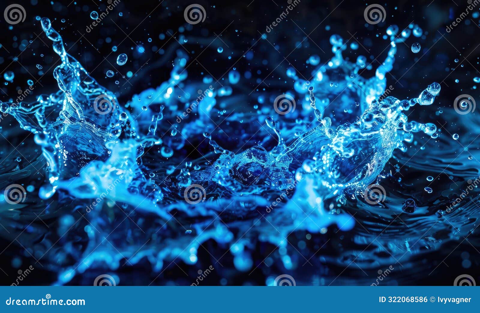 Water Explosion on Black Background Stock Photo - Image of abstract ...