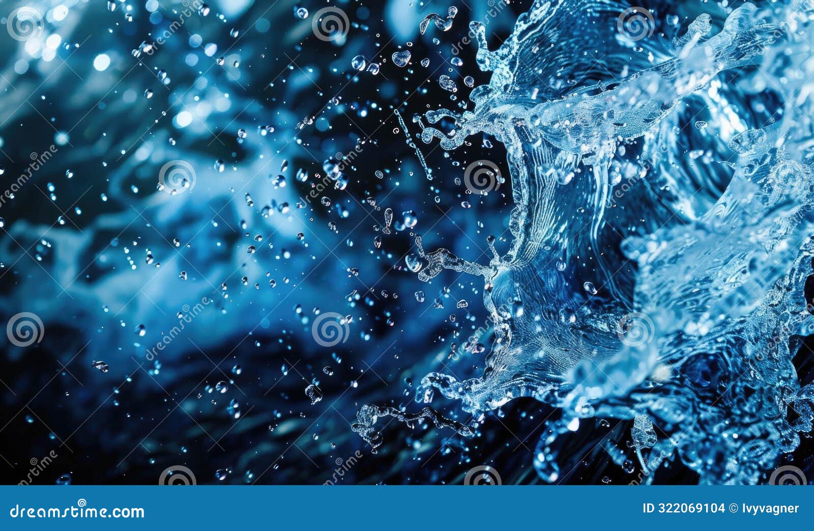 Water Explosion on Black Background Stock Photo - Image of pattern ...
