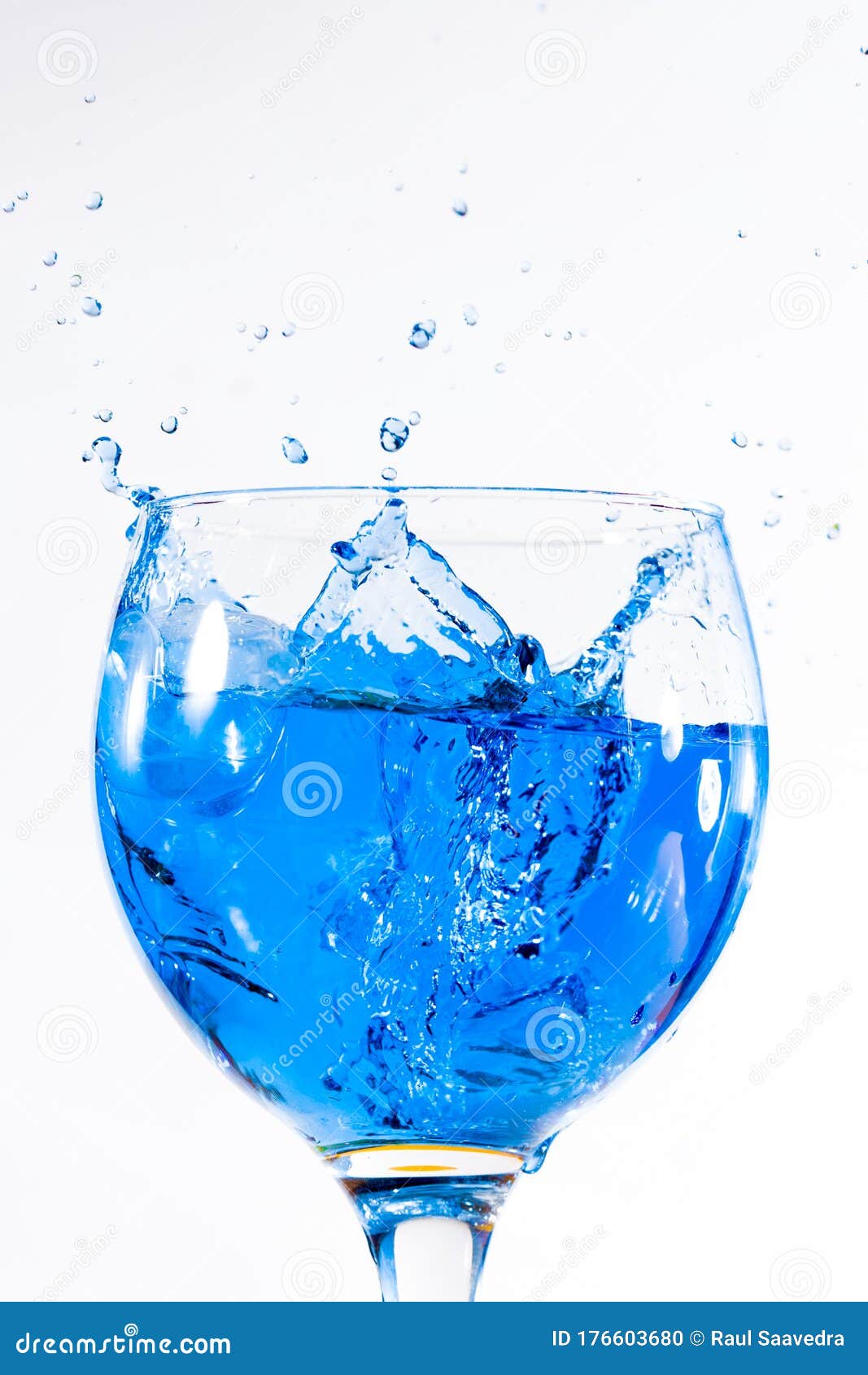 Water Explosion with Glass Cup Stock Photo - Image of liquid, water ...