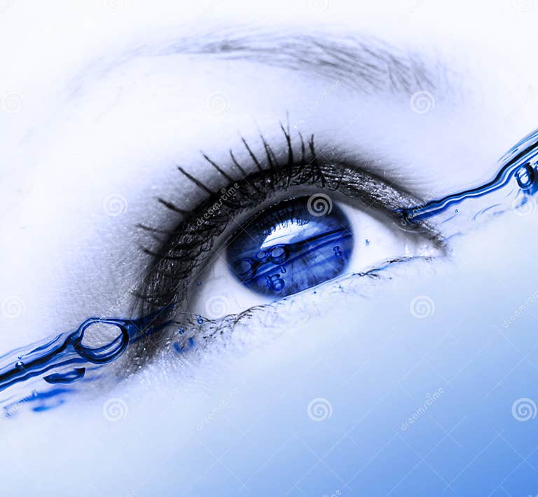 Water eye stock image. Image of eyebrow, optical, macro - 14852245
