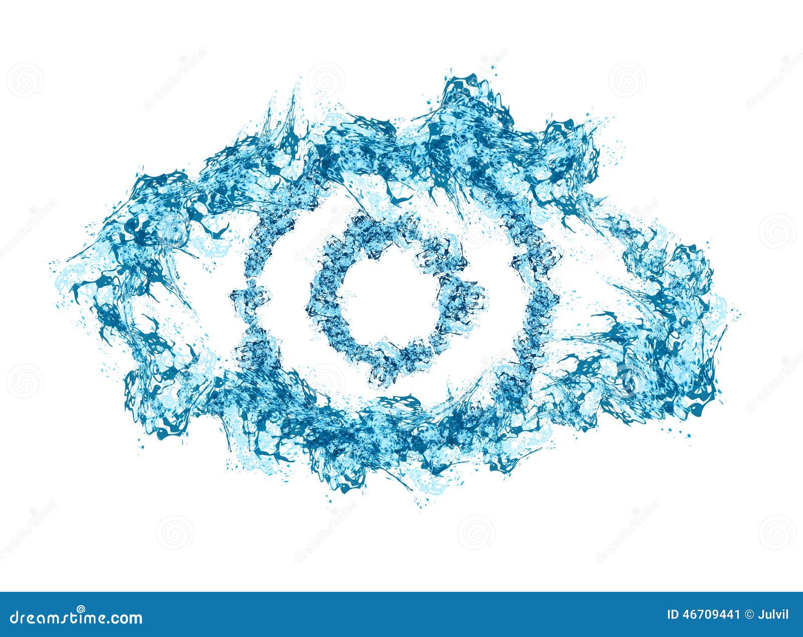 Water eye stock illustration. Illustration of concept - 46709441