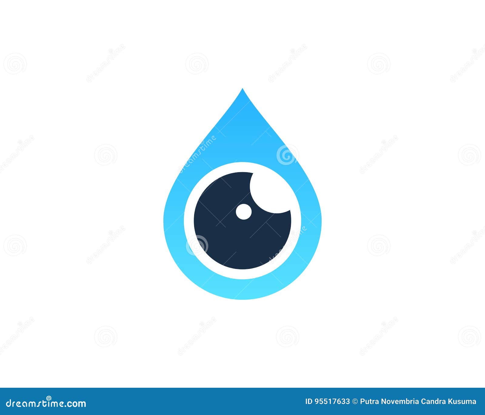 Water Eye Icon Logo Design Element Stock Vector - Illustration of human ...