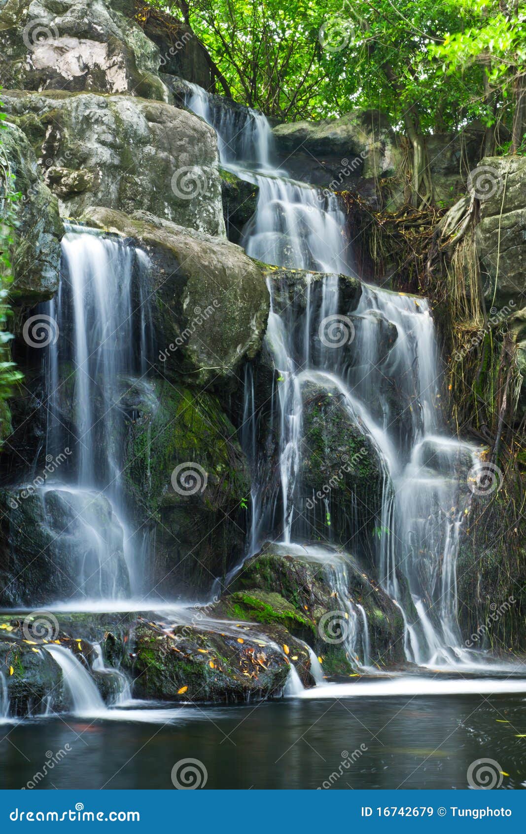 Water fall stock image. Image of background, natural - 16742679